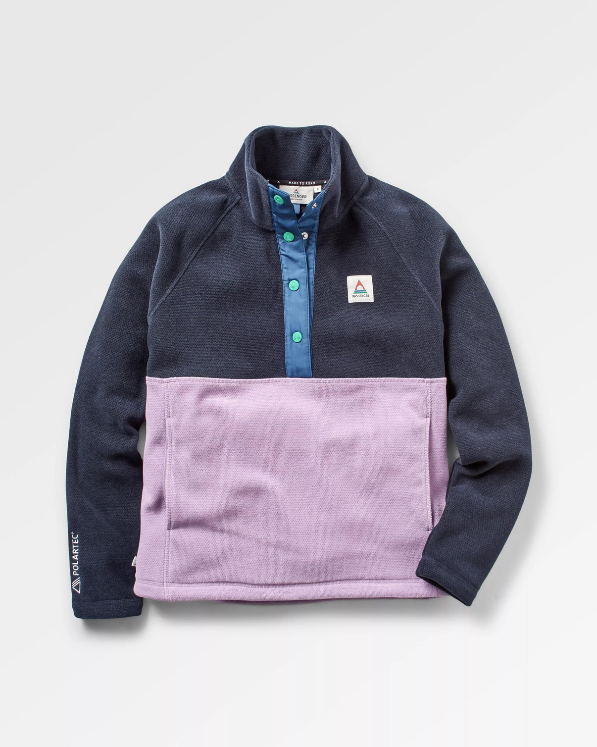 Women's Snowdrop Recycled Polartec® Fleece Lilac/ Deep Navy – Passenger